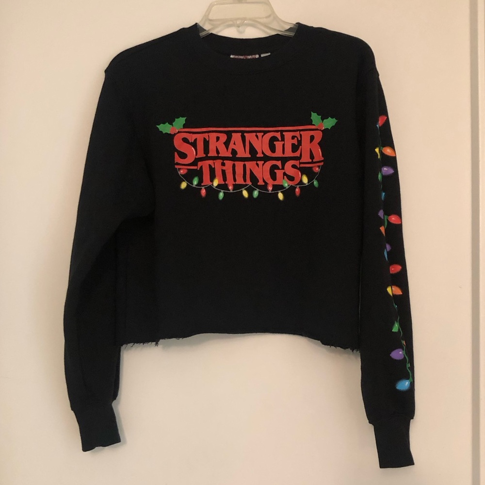 Stranger Things Cropped Sweatshirt - Gem